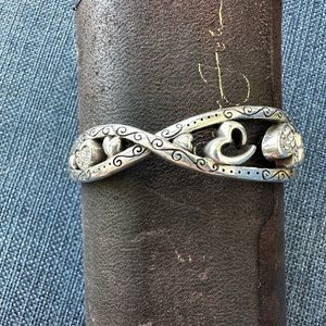 Brighton | Jewelry | Brighton Heart Bangle Bracelet | Poshmark